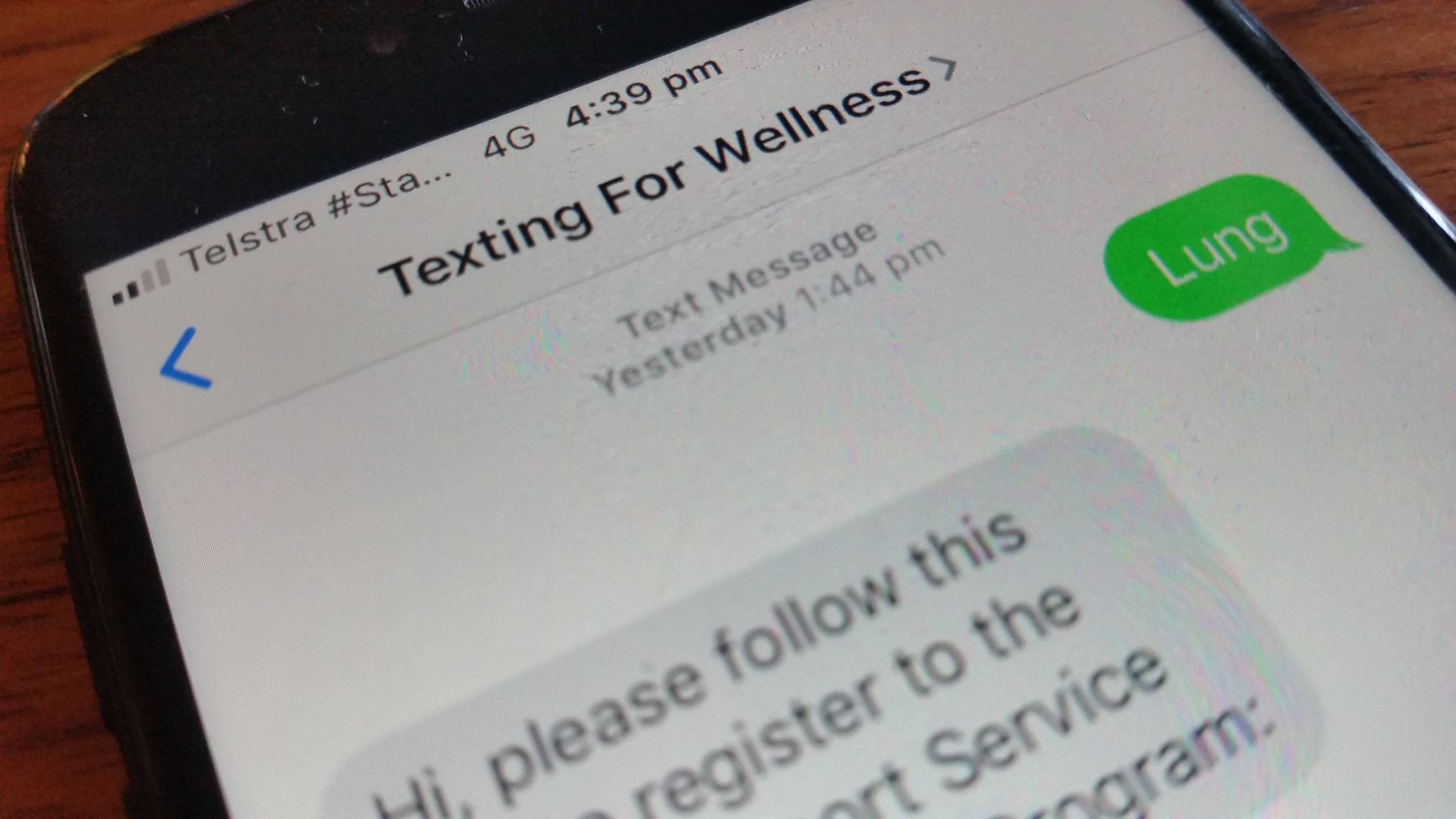 Text service to support at risk respiratory patients during COVID 19 ...
