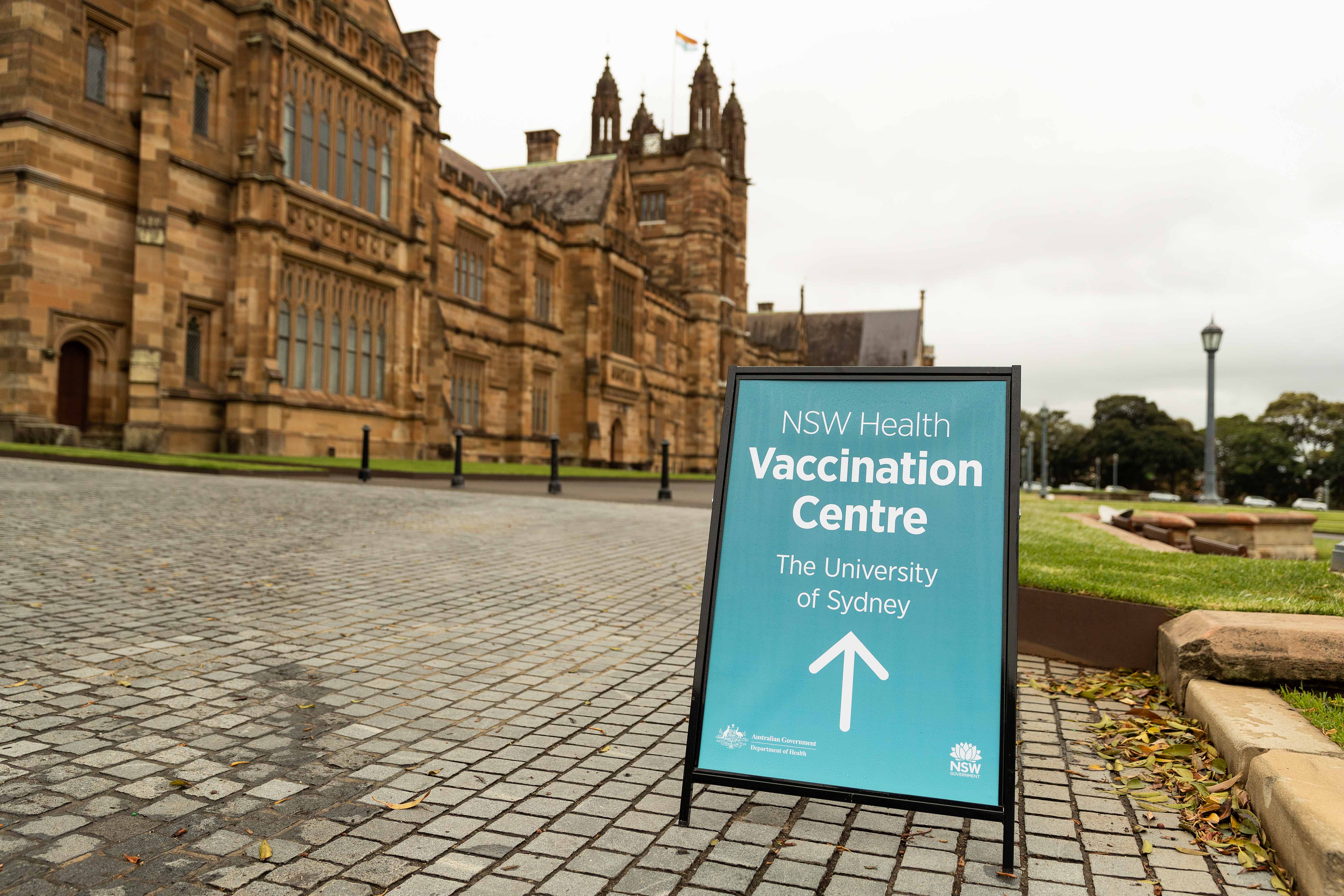 Pop-up NSW Health vaccination clinic at University of Sydney - The ...