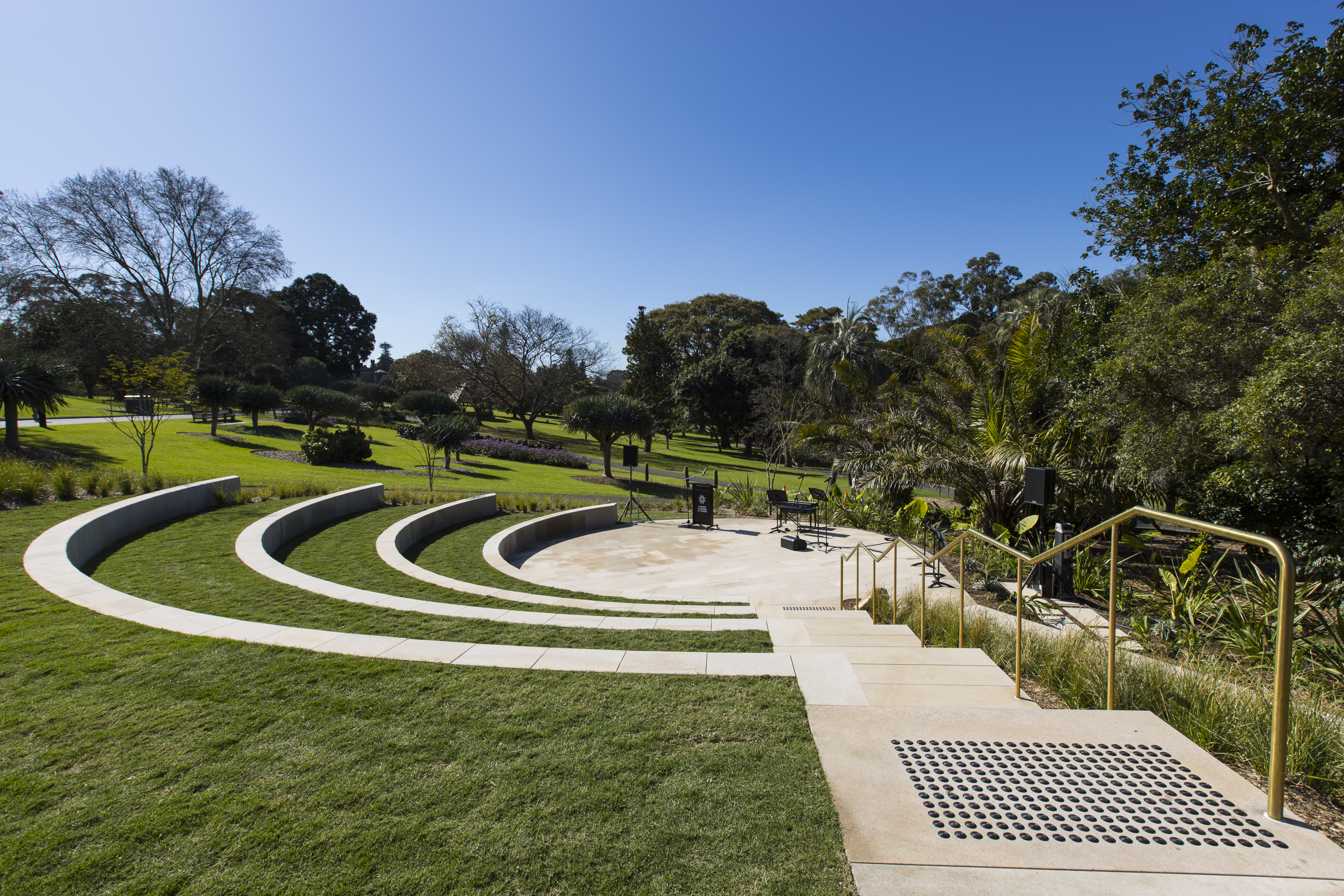 New amphitheatre for student performances in Royal Botanic Gardens ...